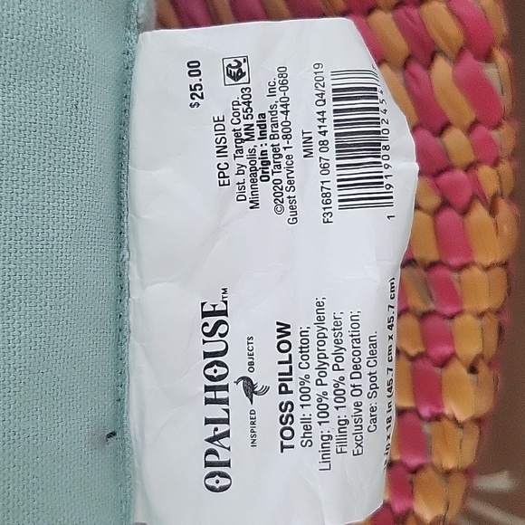 Opalhouse | Bedding | Opalhouse Mint Green Toss Pillow | Poshmark